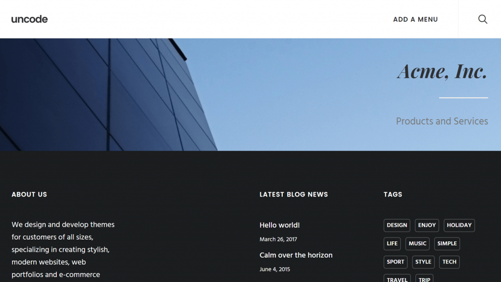 How To Create A Custom Header Using Uncodes Content Block Undsgn™